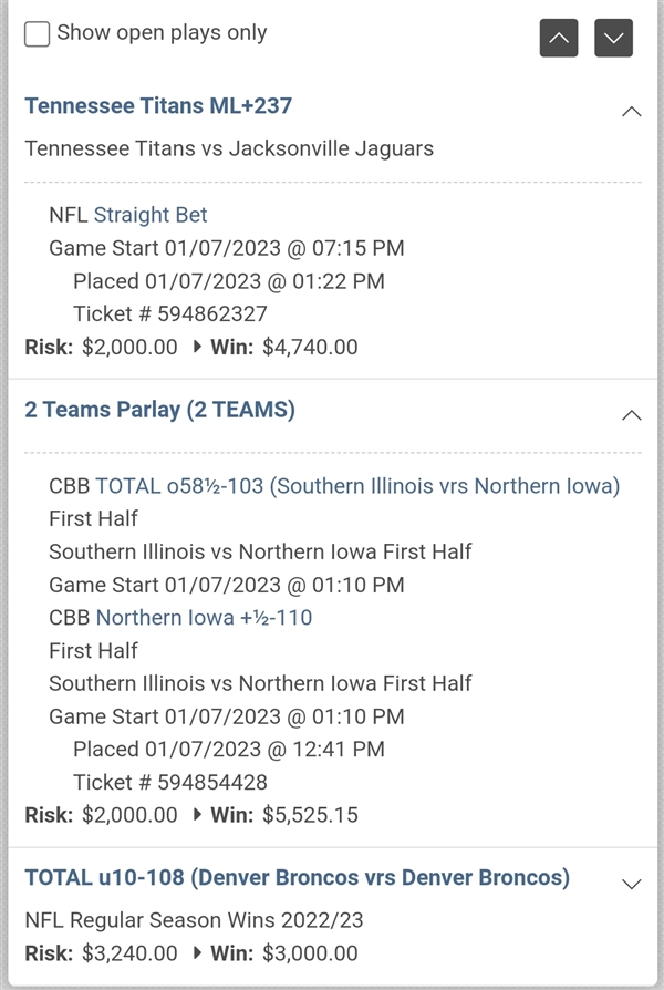 Titans ML - NFL - Forums - Pregame.com