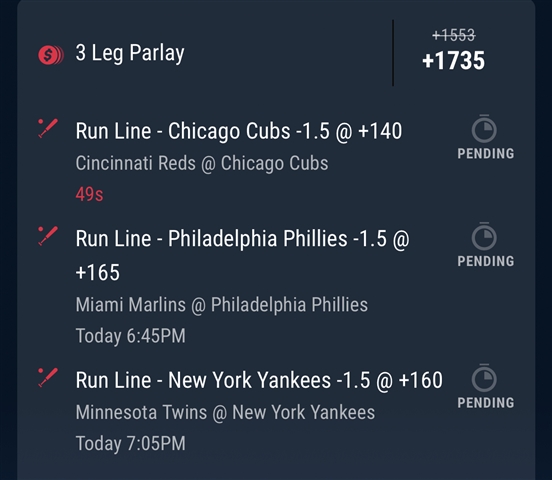 Pregame Parlay - Baseball - Forums - Pregame.com