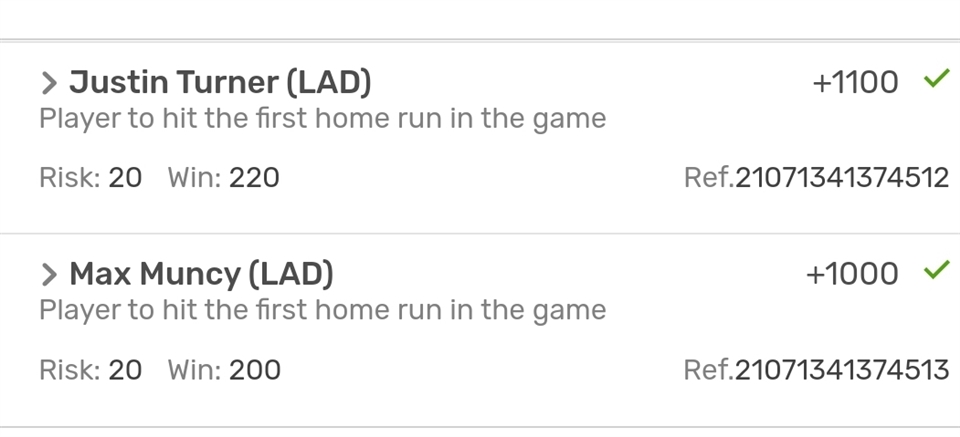 No run 1st inning parlay - Baseball - Forums - Pregame.com